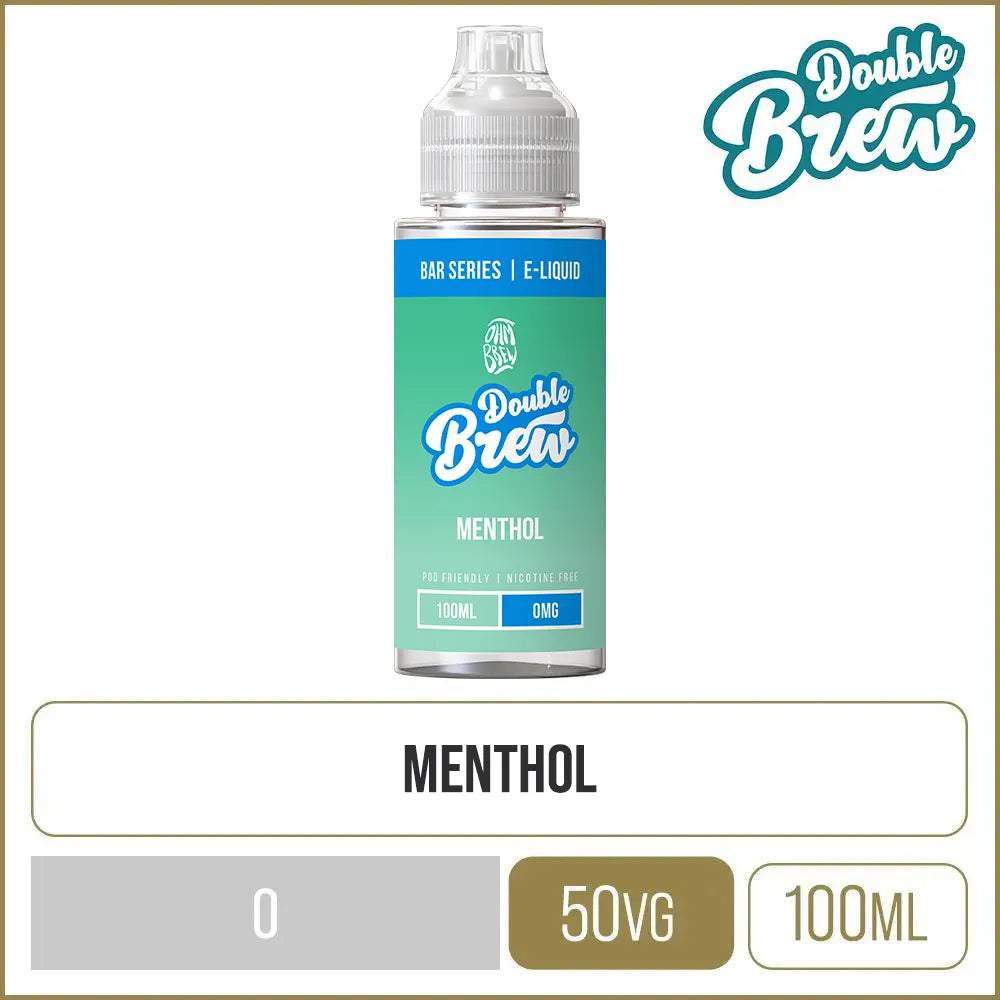 Buy Double Brew Menthol E-Liquid 100ml - Free Delivery
