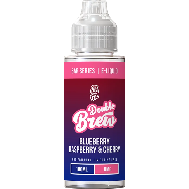 Buy Double Brew Blueberry Raspberry Cherry E-Liquid 100ml
