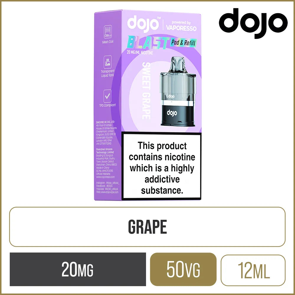 Buy DOJO Blast 6000 Grape Pods Online - Free Delivery