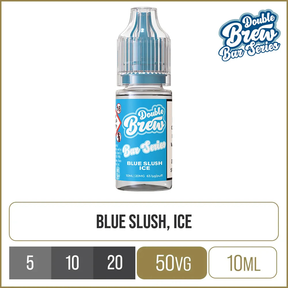 Double Brew Blue Slush Ice E-Liquids | 3 For £10 | 5 For £15