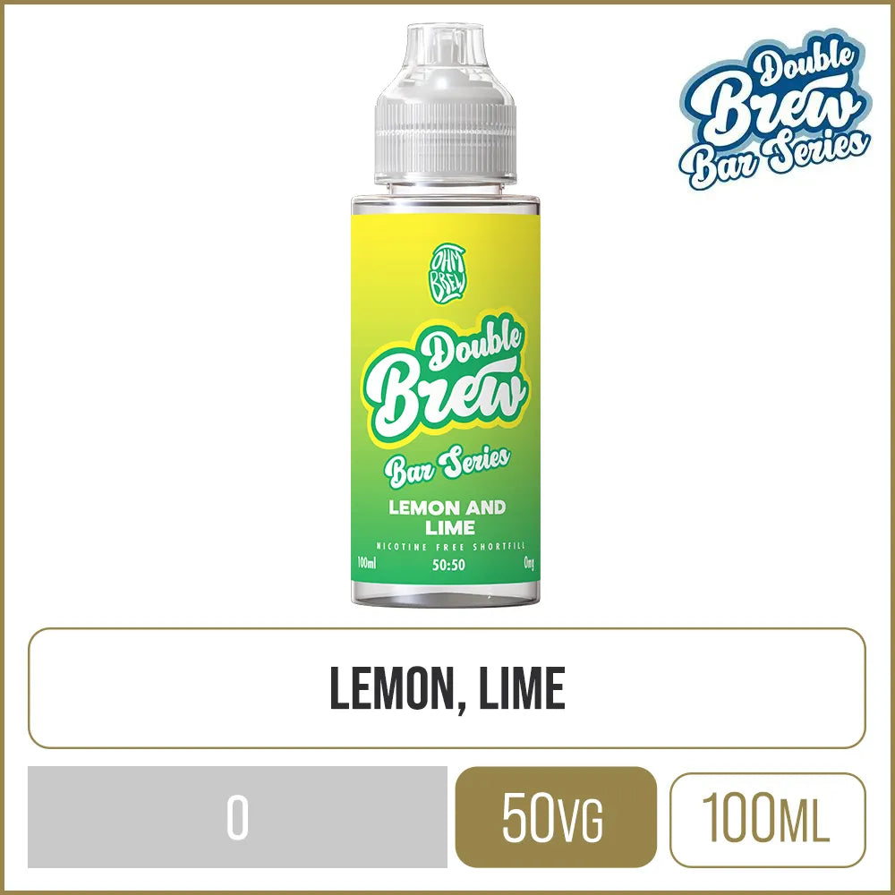 Buy Double Brew Bar Series Lemon Lime 100ml E-Liquids Online