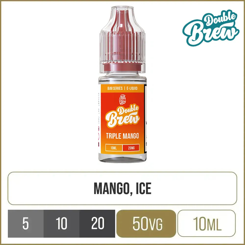 Double Brew Bar Series Triple Mango E-Liquids | 4 For £10