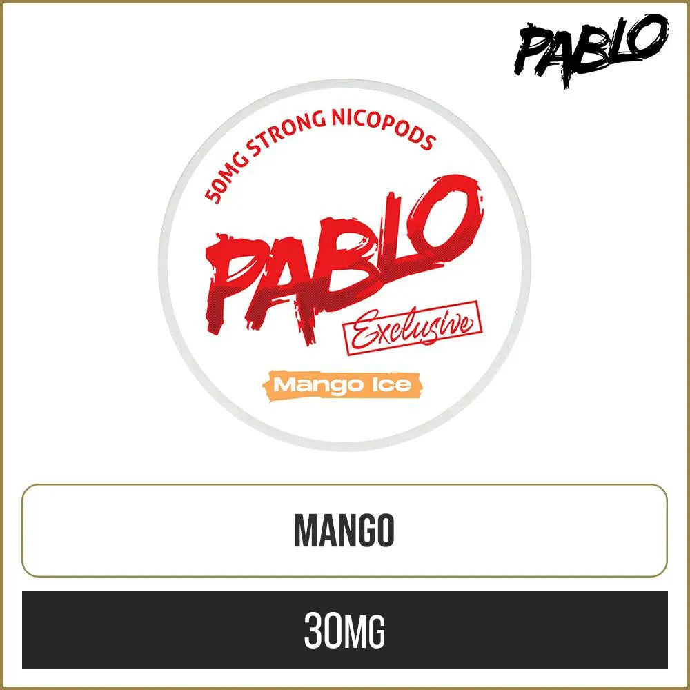 Buy Pablo Exclusive Mango Ice Nicopod Nicotine Pouches
