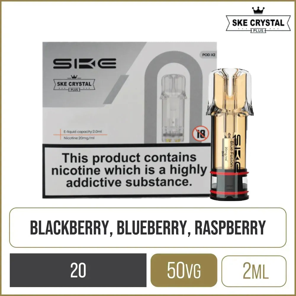 SKE Crystal Plus Blue Fusion Pods 2 Pack