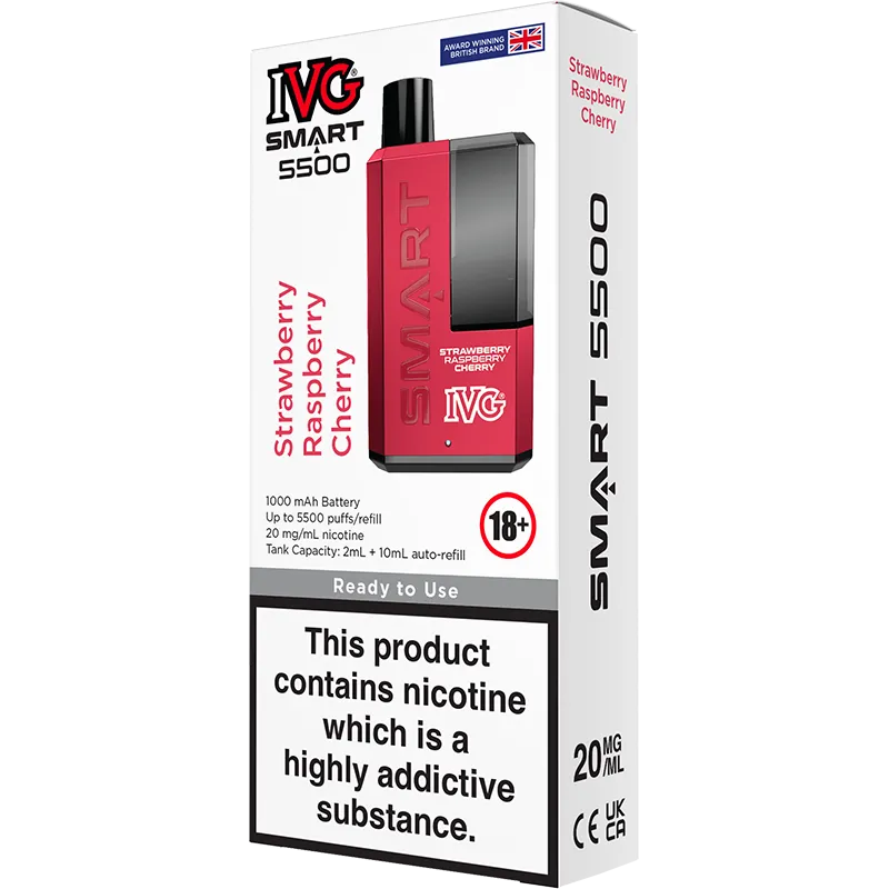 Buy IVG Smart 5500 Strawberry Raspberry Cherry Online