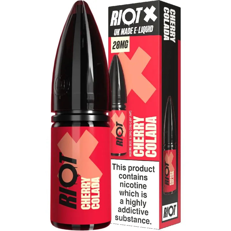Buy Cherry Colada Riot X E-Liquids Online - Free Delivery