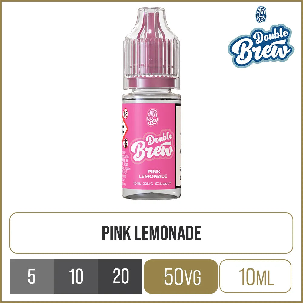 Double Brew Pink Lemonade E-Liquids Online | 3 For £10